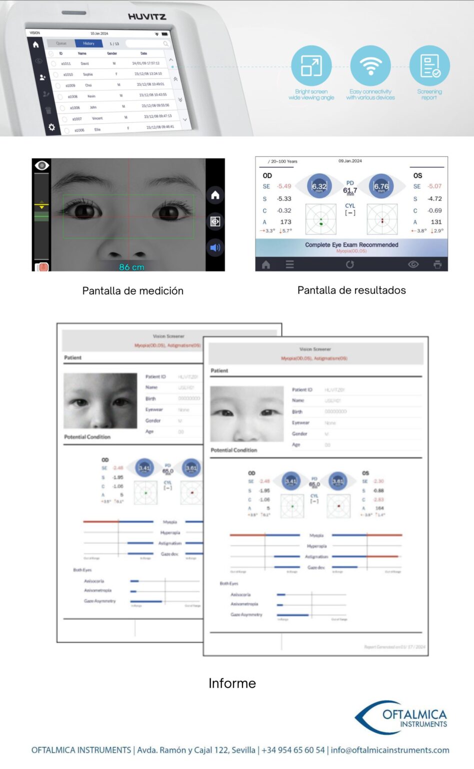 VISION SCREENER HVS-1 - Preciso- Rápido- Oftálmica Instruments
